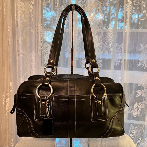 Coach | Bags | Authentic Coach Black Leather Doctor Bag 4x8x5 Holds ...